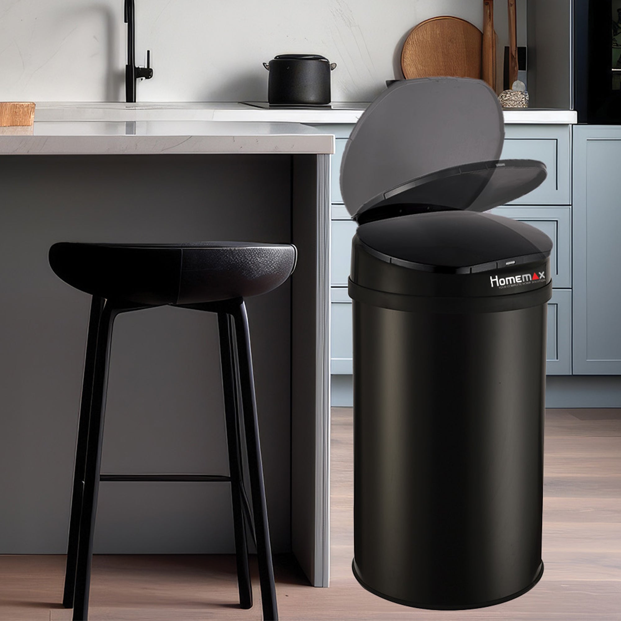 HomeMax 30L Black Sensor Bin Round– Homemax